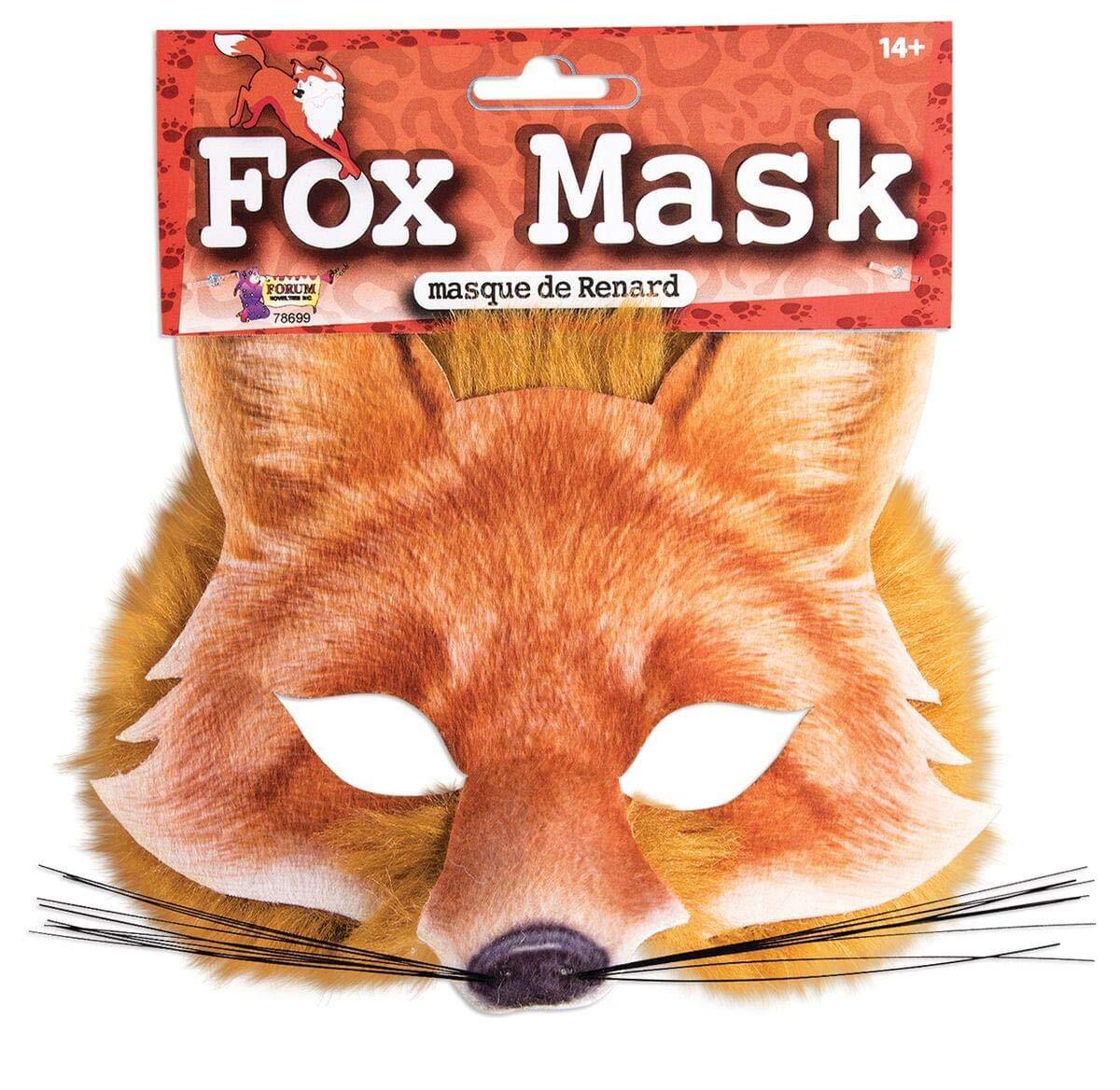 FOX FACE MASK REALISTIC FUR - FANCY DRESS Costume Accs NEW | eBay
