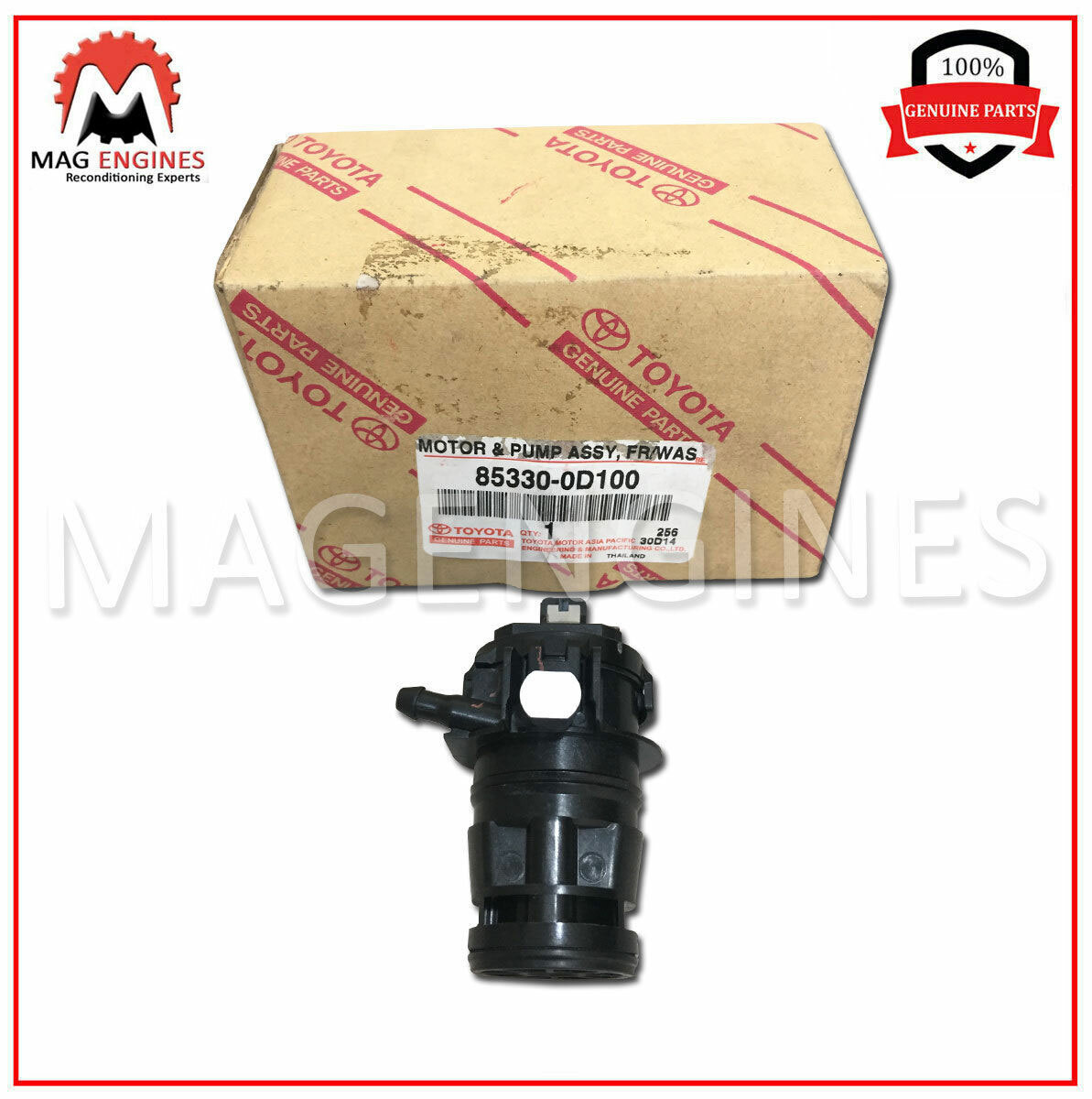 85330-0D100 GENUINE OEM MOTOR AND PUMP ASSY, WINDSHIELD WASHER ...