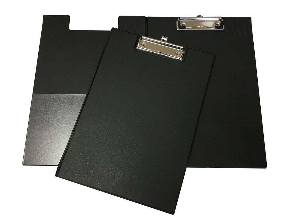 Foldover PVC Clipboards - Coloured Filing Clip Board A4 and A5 by E&A ...