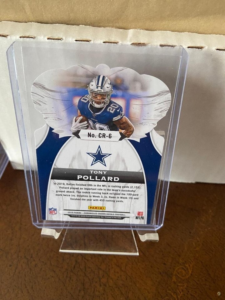 2019 CHRONICLES CROWN ROYALE FOOTBALL TONY POLLARD BRONZE ROOKIE CARD ...