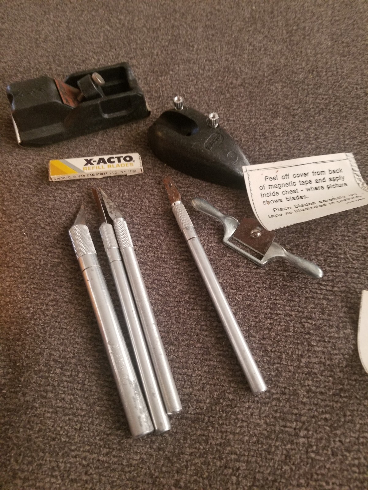 X-acto Art Set With Xacto Tools, Block Plane, Spoke Shave. Carving Set ...