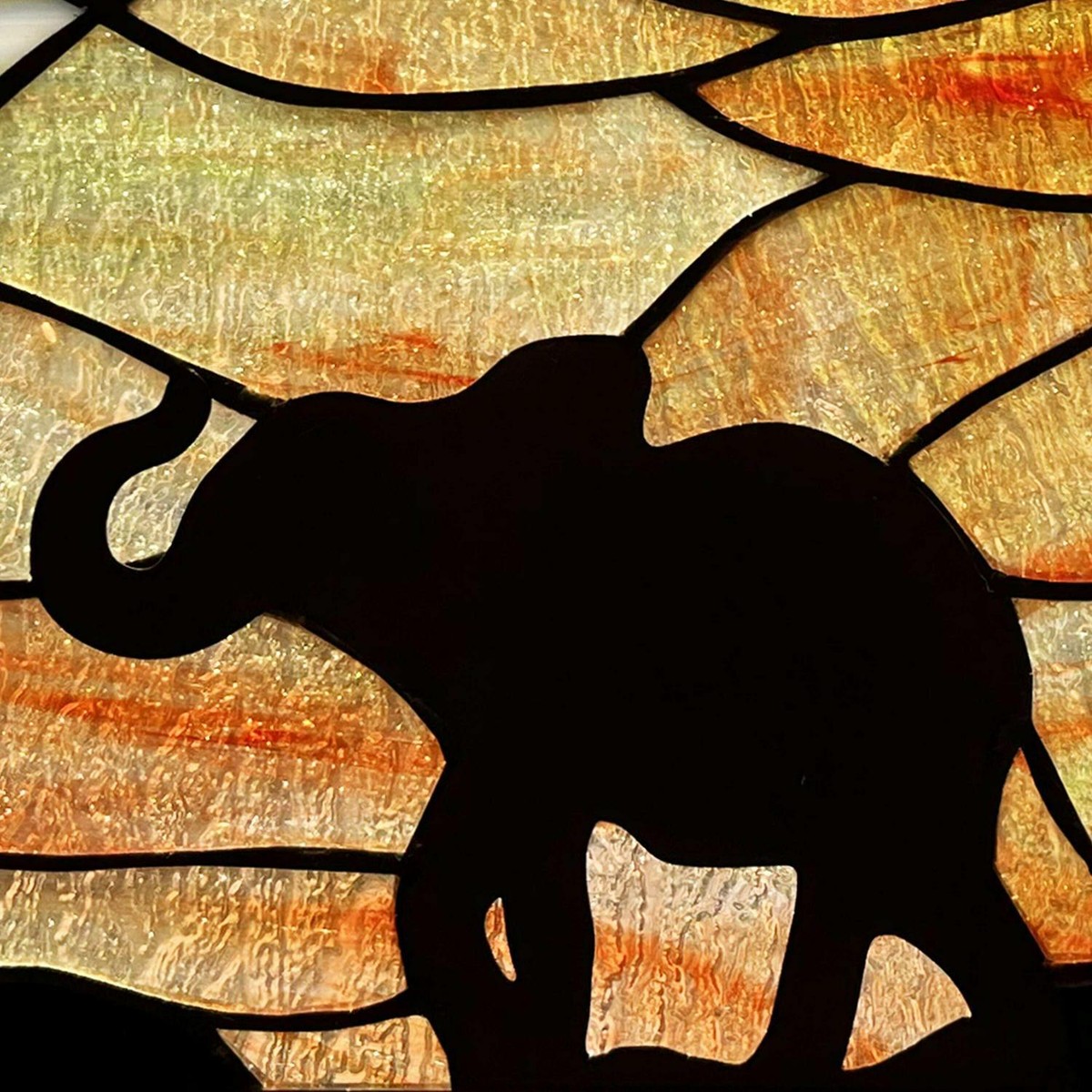 Baby Elephant Stained Glass Pattern