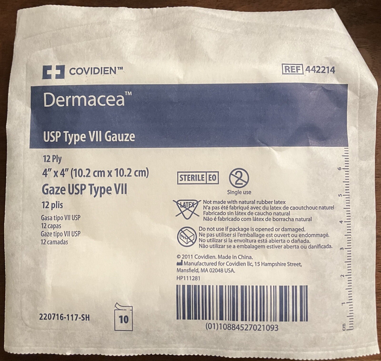 Coviden Dermacea USP Type VII Gauze | eBay