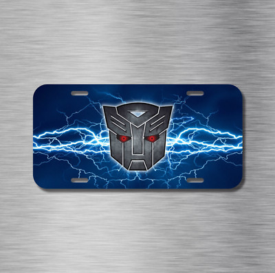 Transformers Autobot Autobots Electricity License Plate Front Auto Tag ...