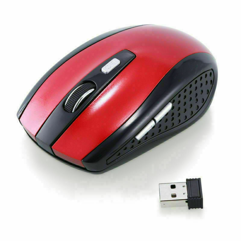 2.4GHz Wireless Optical Mouse Mice & USB Receiver For PC Laptop ...