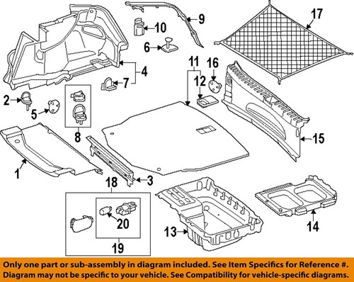 MERCEDES OEM 15-18 C300 Interior-Rear-Trunk Side Trim Bracket ...