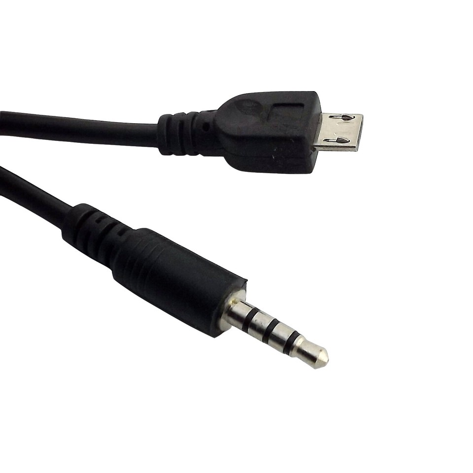 Micro USB Male to Stereo 3.5mm Male Car AUX Out Cable For Samsung ...