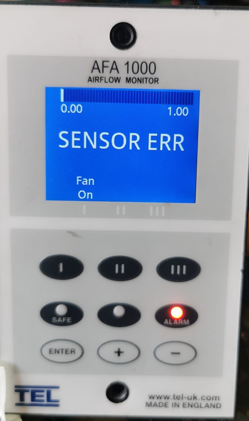 TEL AFA 1000 AIRFLOW MONITOR -TRIED & TESTED / WITHOUT ACCESORIES | eBay