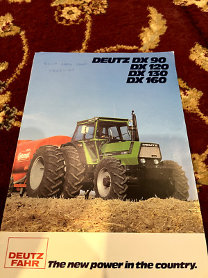 Deutz Fahr DX90 DX120 DX130 DX160 Tractor Brochure BAOH | eBay