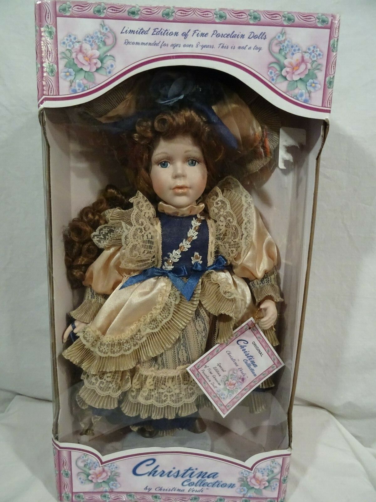 Christina Collection 2002 Porcelain Victorian Brunette Doll 16 ...