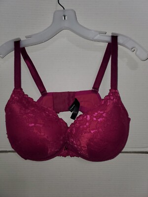 Torrid Curve Magenta Pink Purple Lace Padded plunge Bra 38DDD | eBay