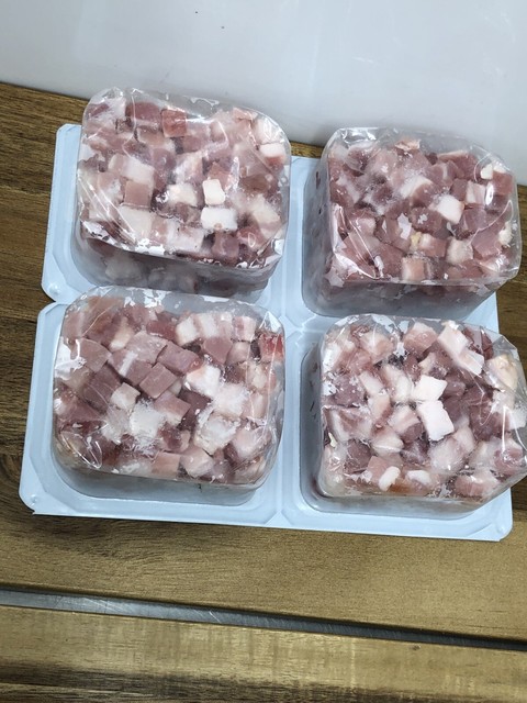 Italian Diced Pancetta 4 X 125g Cured Bacon Lardons Pork Belly Cubed ...