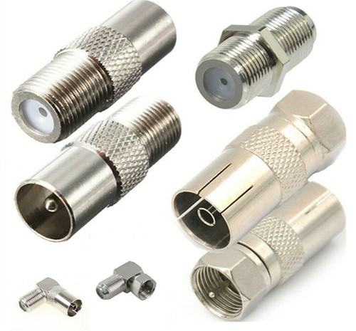F-Type PAL Male Female Adapter Socket TV Antenna Cable F Connector ...