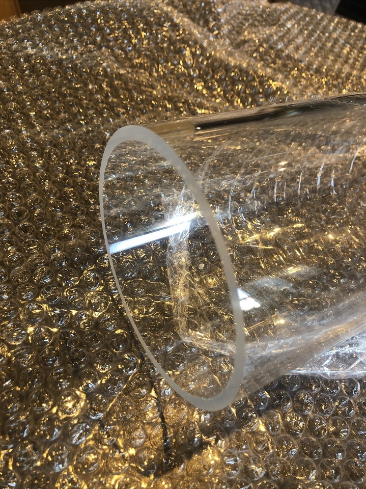 Plastic Tube 110mm Diameter 5mm Wall 100mm bore Clear Perspex Acrylic ...