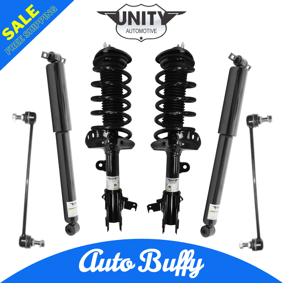 Struts 2005 2006 2007 Honda Odyssey Struts + Shocks + Sway Bar for ...