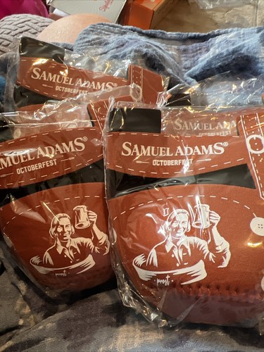 Samuel Adams Oktoberfest Beer Bottle Cozy Coozie Hugger Holder Swag ...
