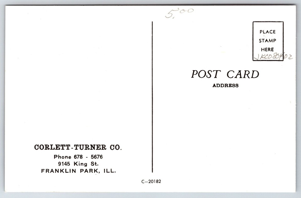 Franklin Park Illinois~Corlett-Turner Co Roller Bearings~All Sizes~1957 ...