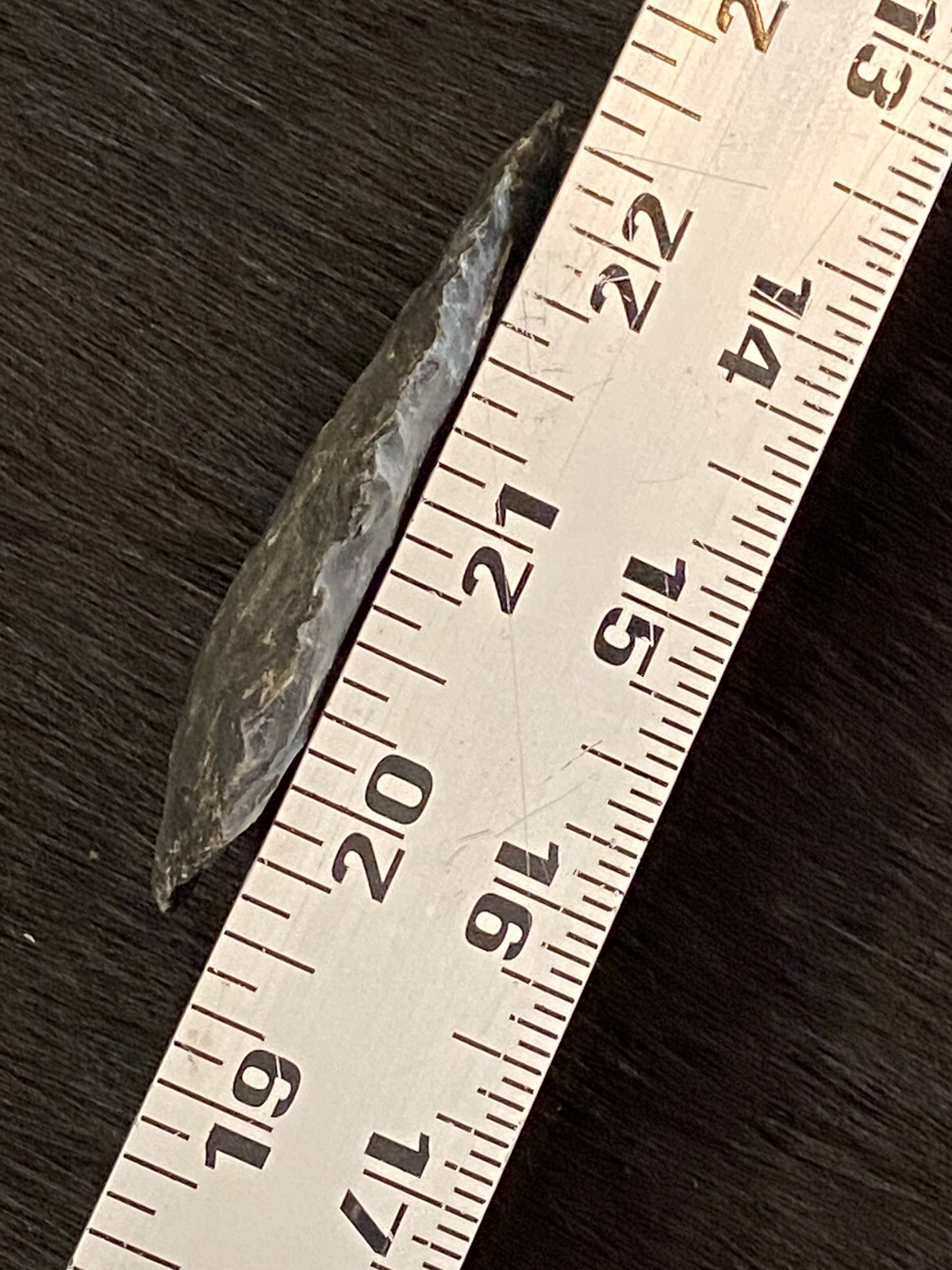 E Notch Black Dover Ft. Payne Chert TN Flint Knapped Spear Point ...