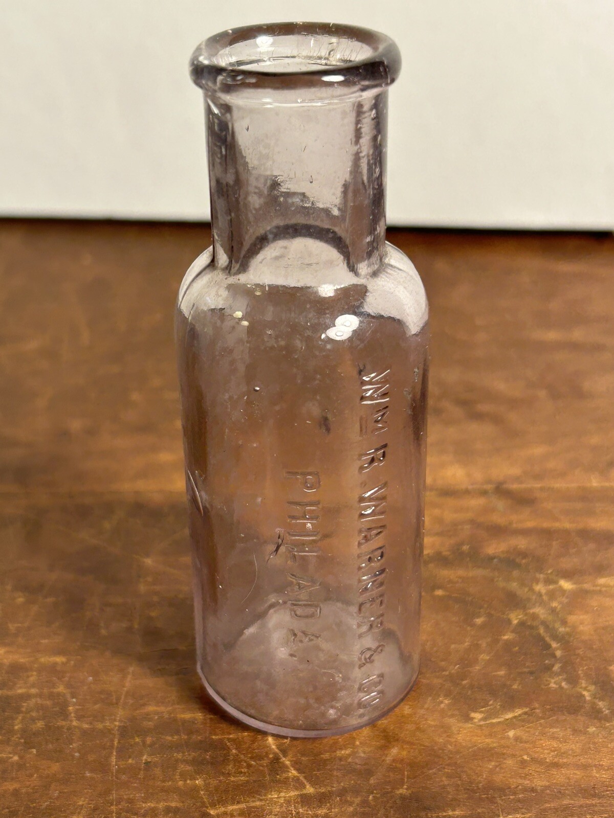 Antique Purple Glass Bottle Clear Wm R Warner & Co Philadelphia Tonic ...