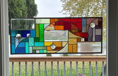Stained Glass Windows - Large Stained Glass Window Panel