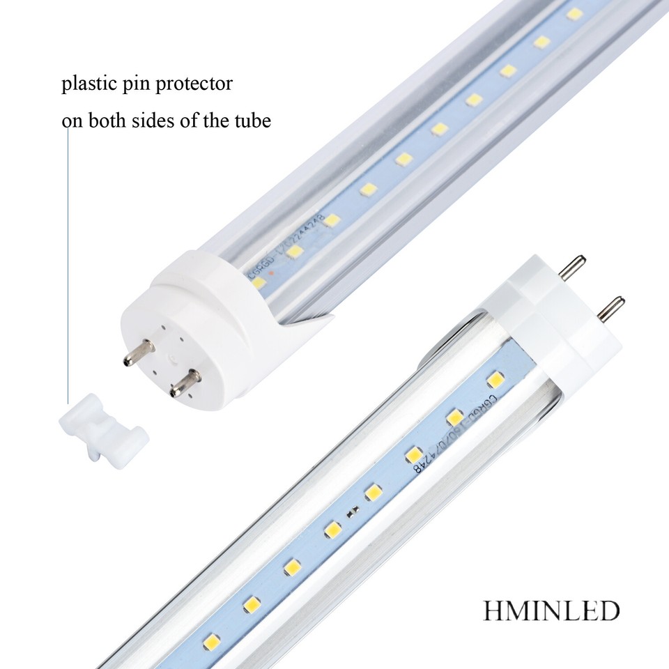 T8 LED Tube Light 4FT 22W 6000K 4000K Ballast Bypass Double-End Clear ...