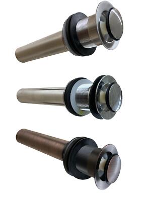 Signature Hardware MG-25018 Press Type Pop-Up Drain Stopper Chrome/Orb ...