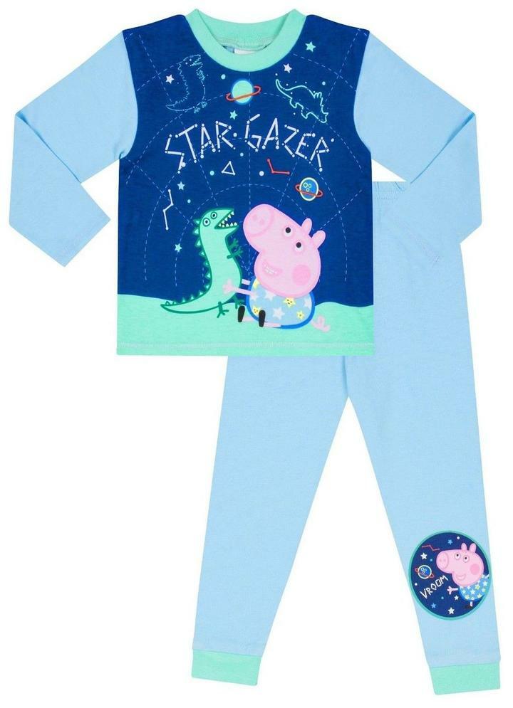 Peppa Pig Pyjamas 1 to 5 Years Star Gazer George Pig Pyjamas George Pjs ...