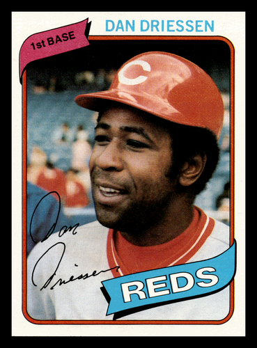 1980 Topps Dan Driessen Cincinnati Reds #325 NM-MINT | eBay