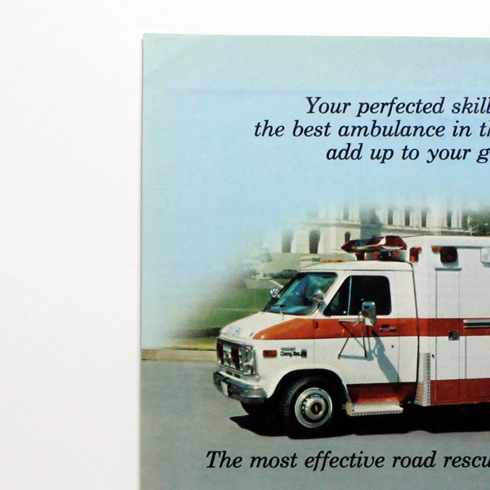 Early 1980's Road Rescue, Inc Collectible Ambulance Magazine Print Ad ...