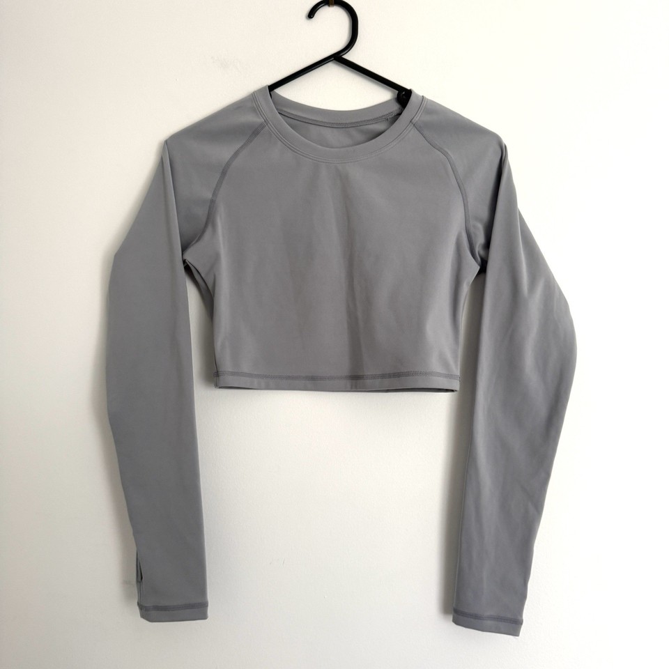 Elite Eleven | Grey Blue Leggings Crop Top Matching Set - Small | eBay ...