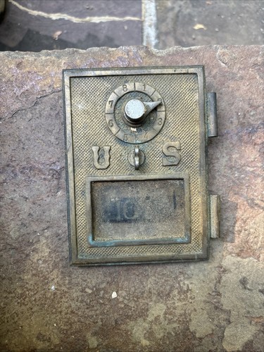Antique Post Office Box Door, Postal Box Door 4x5 | eBay