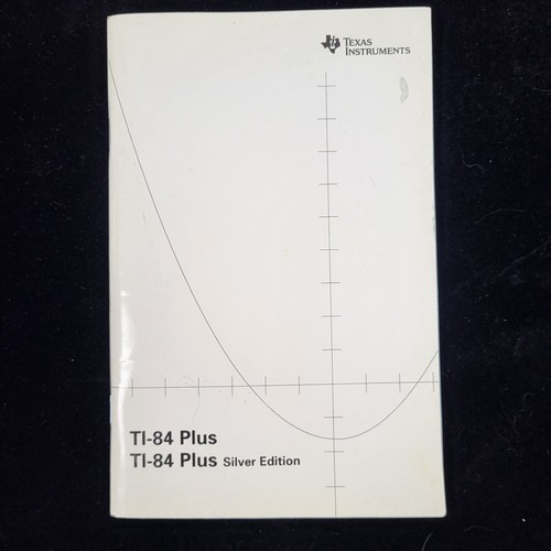 Texas Instruments TI-84 Plus Silver Edition Instruction Manual and CD ...