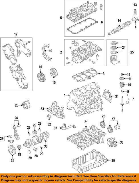 Volkswagen of America 03L109119E Valve Train Components - Engine Timing ...