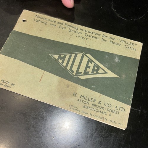Miller Electrical 1935-1940 Antique maintenance Lighting Coil Motor ...
