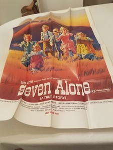 SEVEN ALONE vintage smaller one-sheet movie poster (1974) | eBay