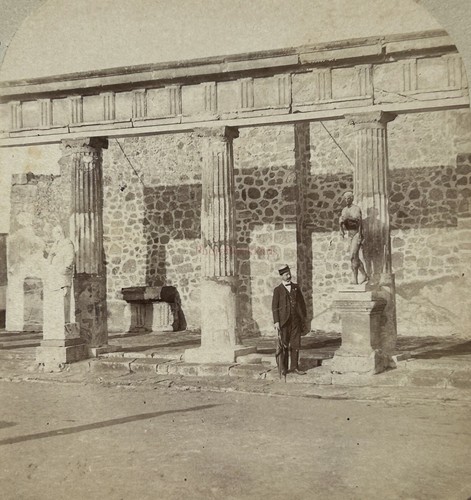 ITALY Temple of Apollo C1890 Photo Giovanni Negri Stereo Vintage | eBay