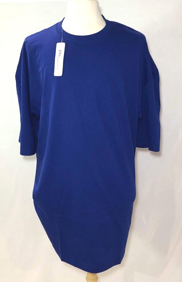 Mens Heavyweight T Shirts Plain Short Sleeve Tee Cotton BIG TALL 4XL to ...