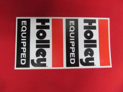 NOS Vintage Holley Equipped Decal 3.5" x 3.5" Drag Racing Rod Shop NHRA ...