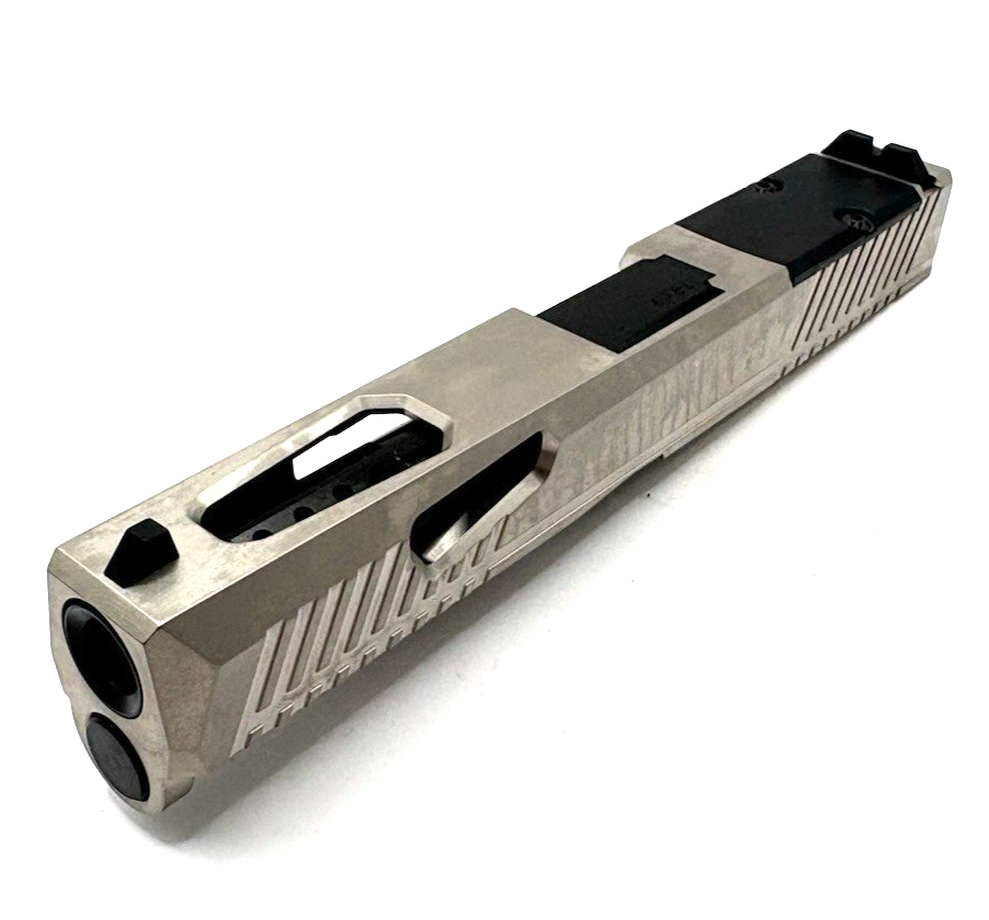 High Table Glock 17 Gen 5 W3 Nickel Complete Slide RMR Cut Black Ported ...