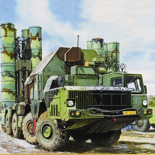 Trumpeter 01038 1/35 48n6e of 5p85s Tel s-300pmu sa-10 GRUMBLE ...
