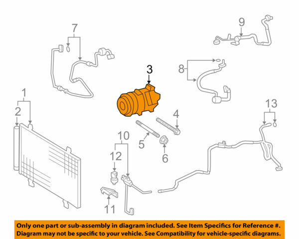 88310-50160 Toyota Compressor assy, w/pulley 8831050160, New Genuine ...