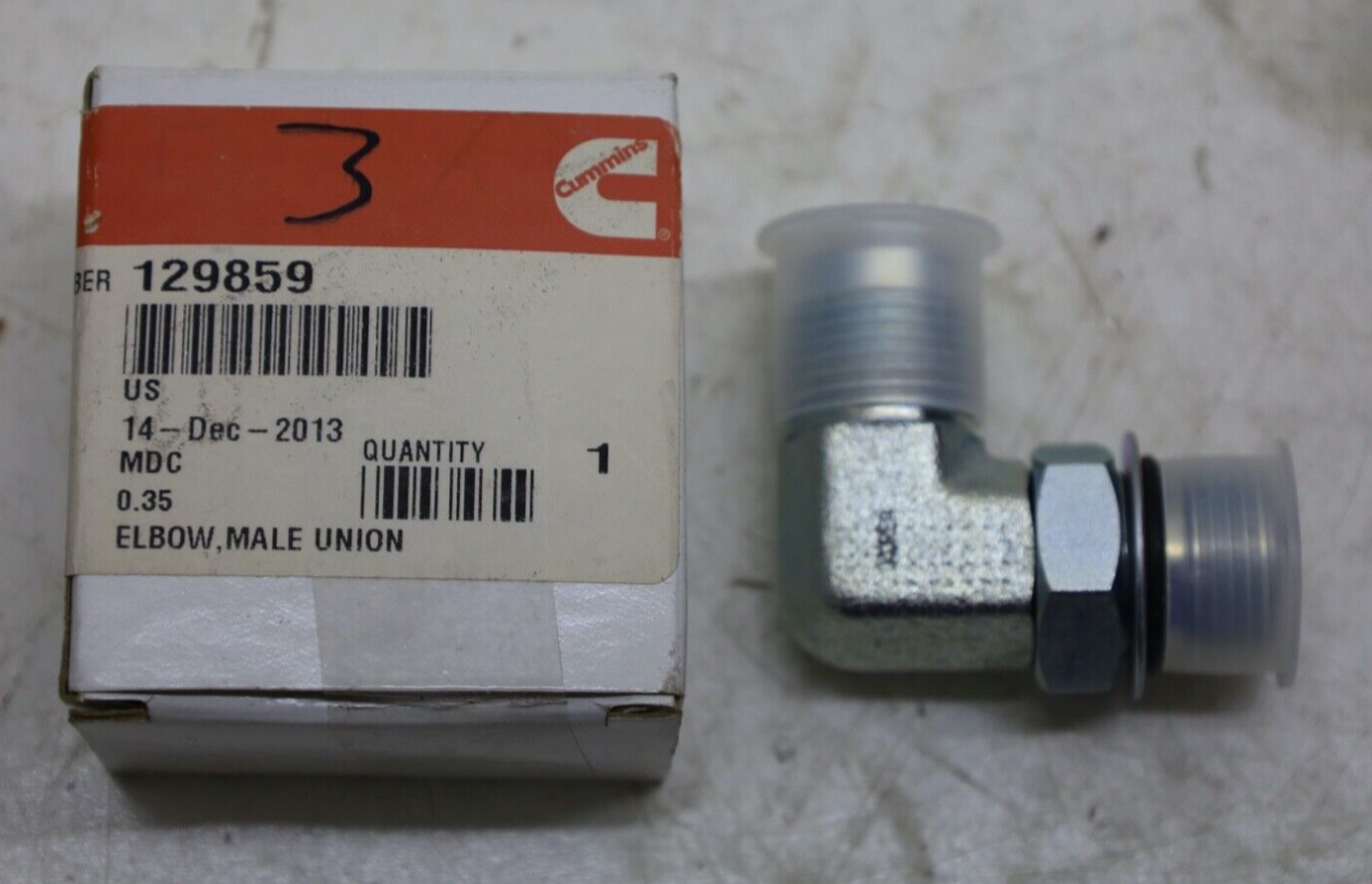 Genuine Cummins 129859 Elbow Male Union for sale online | eBay