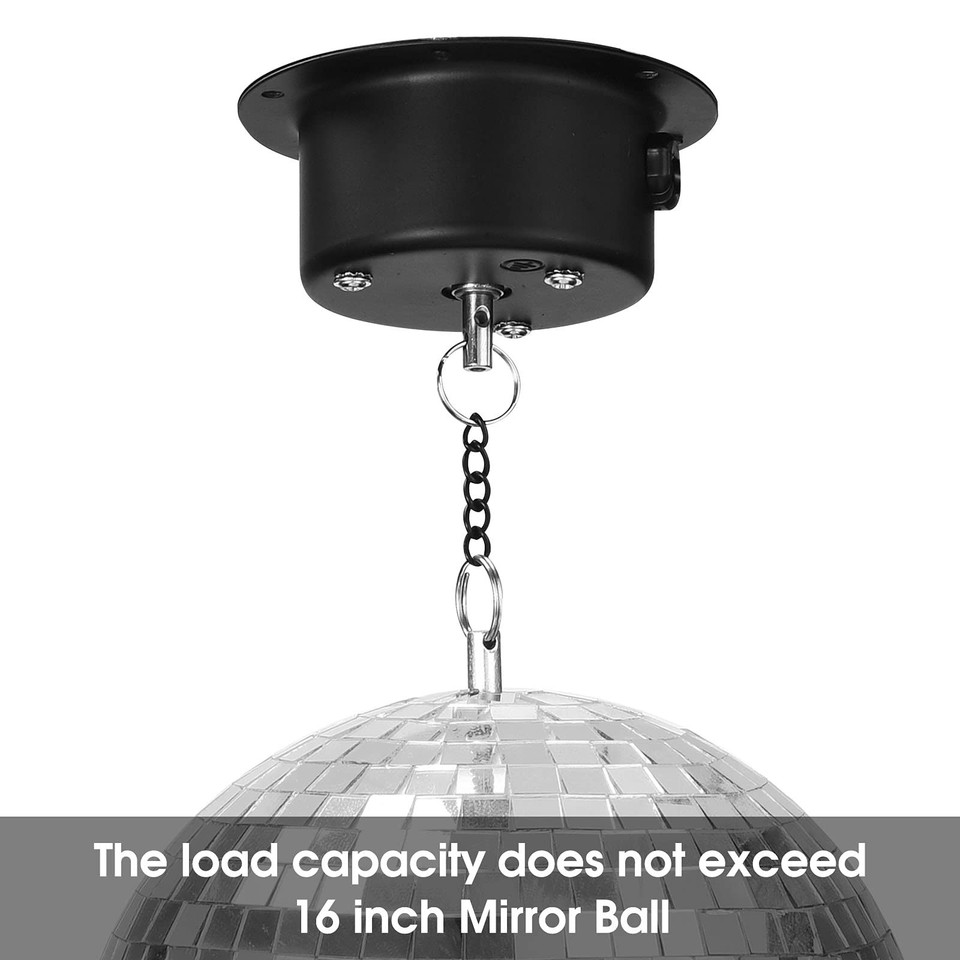 3 RPM Mirror Ball Motor for 4-16 Inch Disco Balls - Party Decor Rotator ...