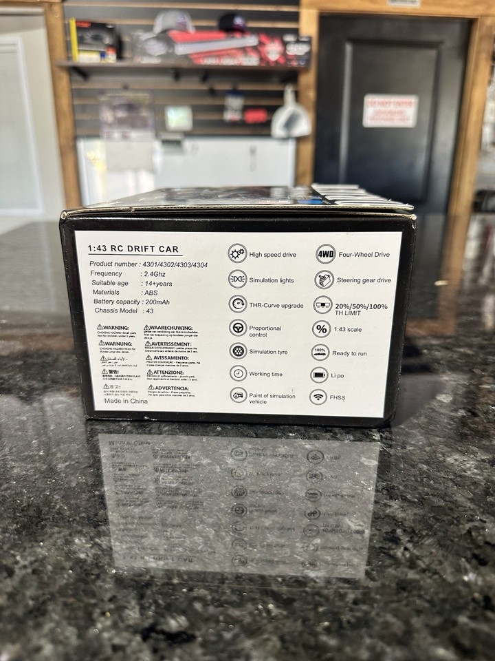 Jiabaile 1/43 Scale RC Drift Car - 4WD Fully Proportional Mini RC Car ...