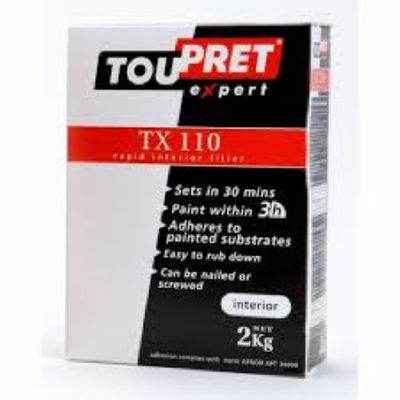 2kg Toupret Superior Expert Interior Quick Drying Powder Filler TX110 ...