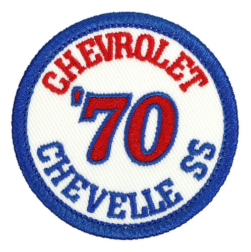 1970 Chevrolet Chevelle SS Embroidered Patch Ivory/Royal Blue Iron-On ...