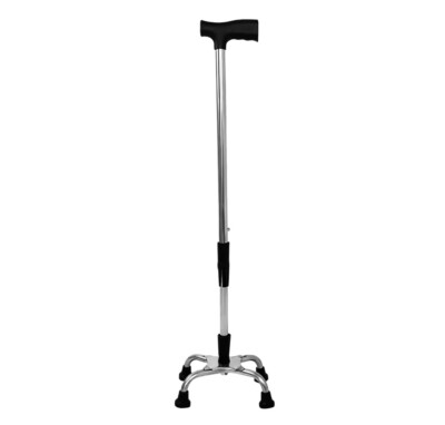 Small Quad Base Cane Walking Stick Cane Ferrules Height Adjustable 4 ...