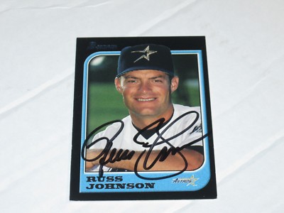 Russ Johnson Autographed Bowman Baseball Card | eBay