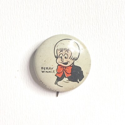 VINTAGE 1945 Kellogg's PEP - Perry Winkle - Cereal Pinback Button A | eBay