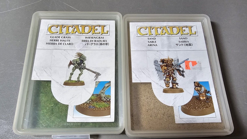 Citadel Terrain Base Sand Grass Lot Warhammer | eBay